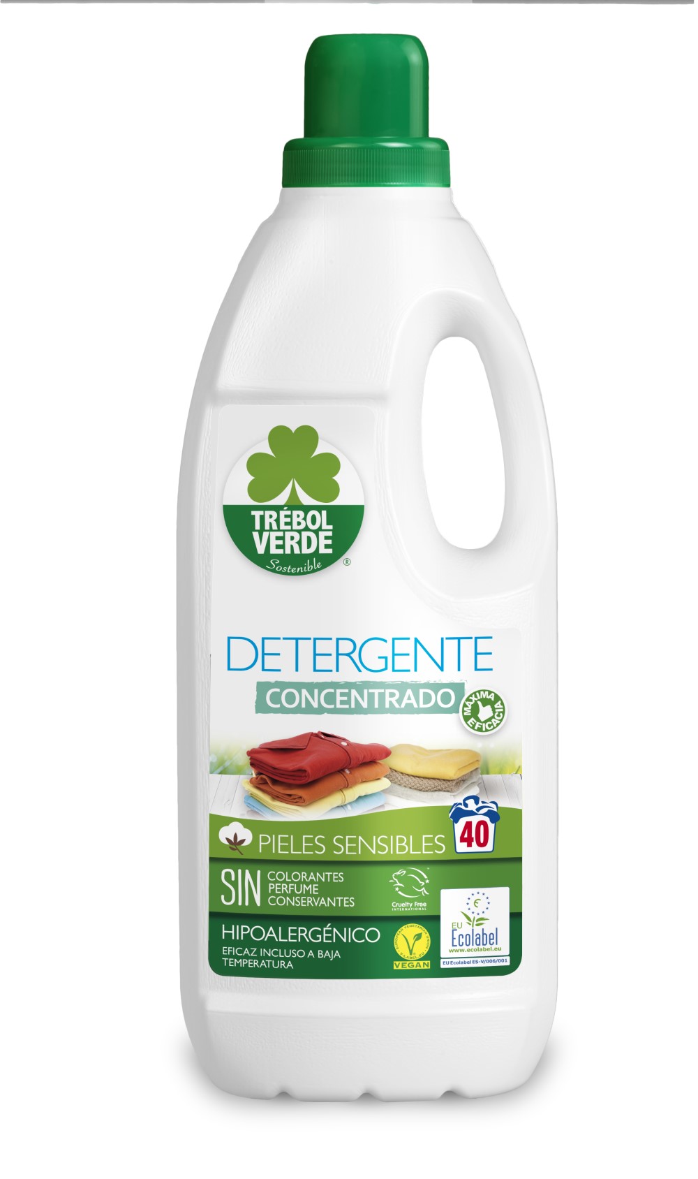 Detergente concentrado Trébol Verde 2L | Ecolabel [8437012428294]