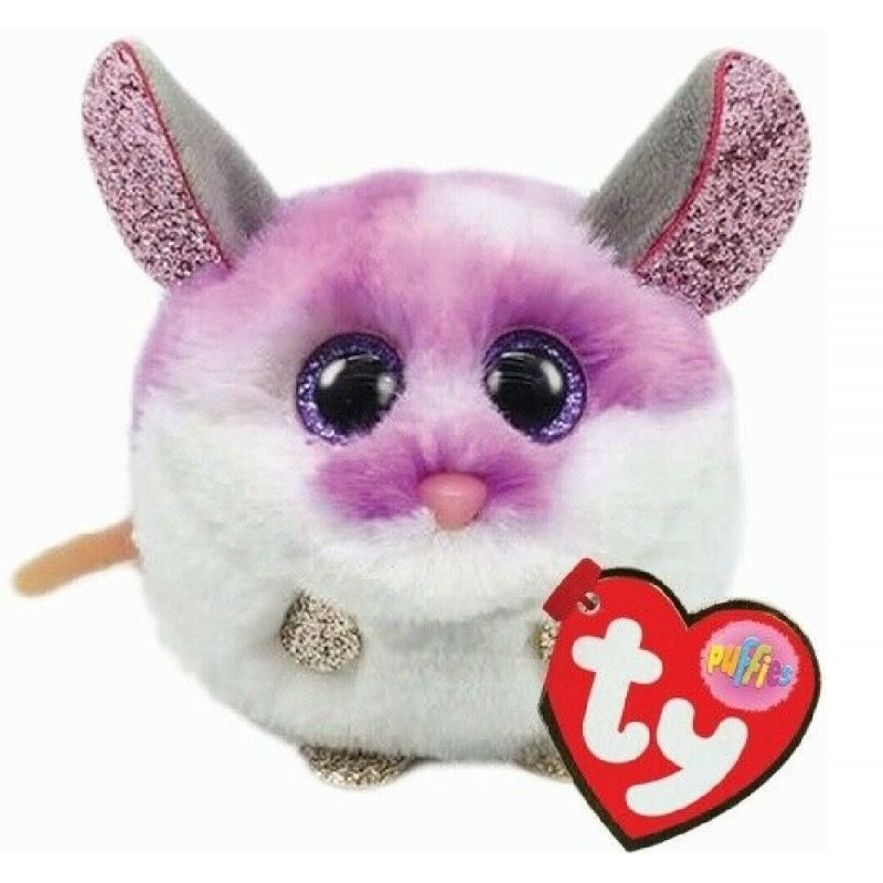 TY Puffies: Colby, ratón morado y blanco 10cm [79642505] - 4,99 ...