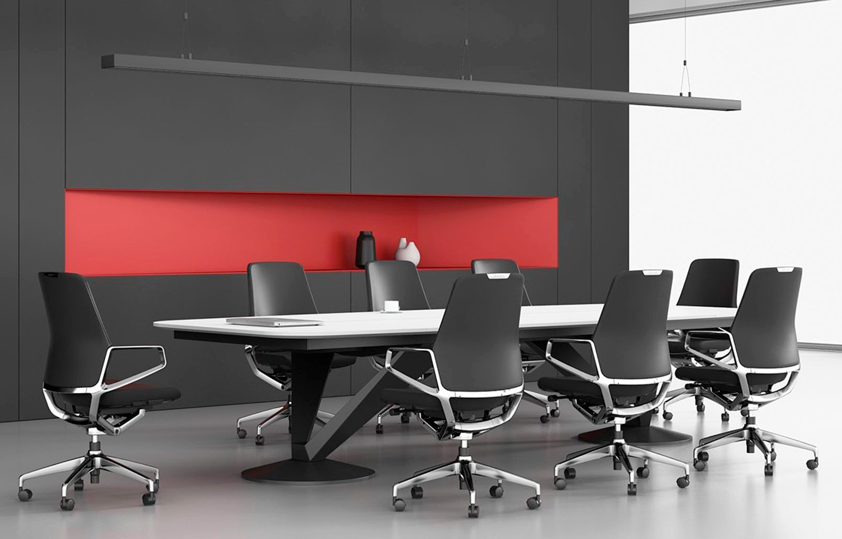 Seating : Hybrid meeting room AV furniture - Ergovisual