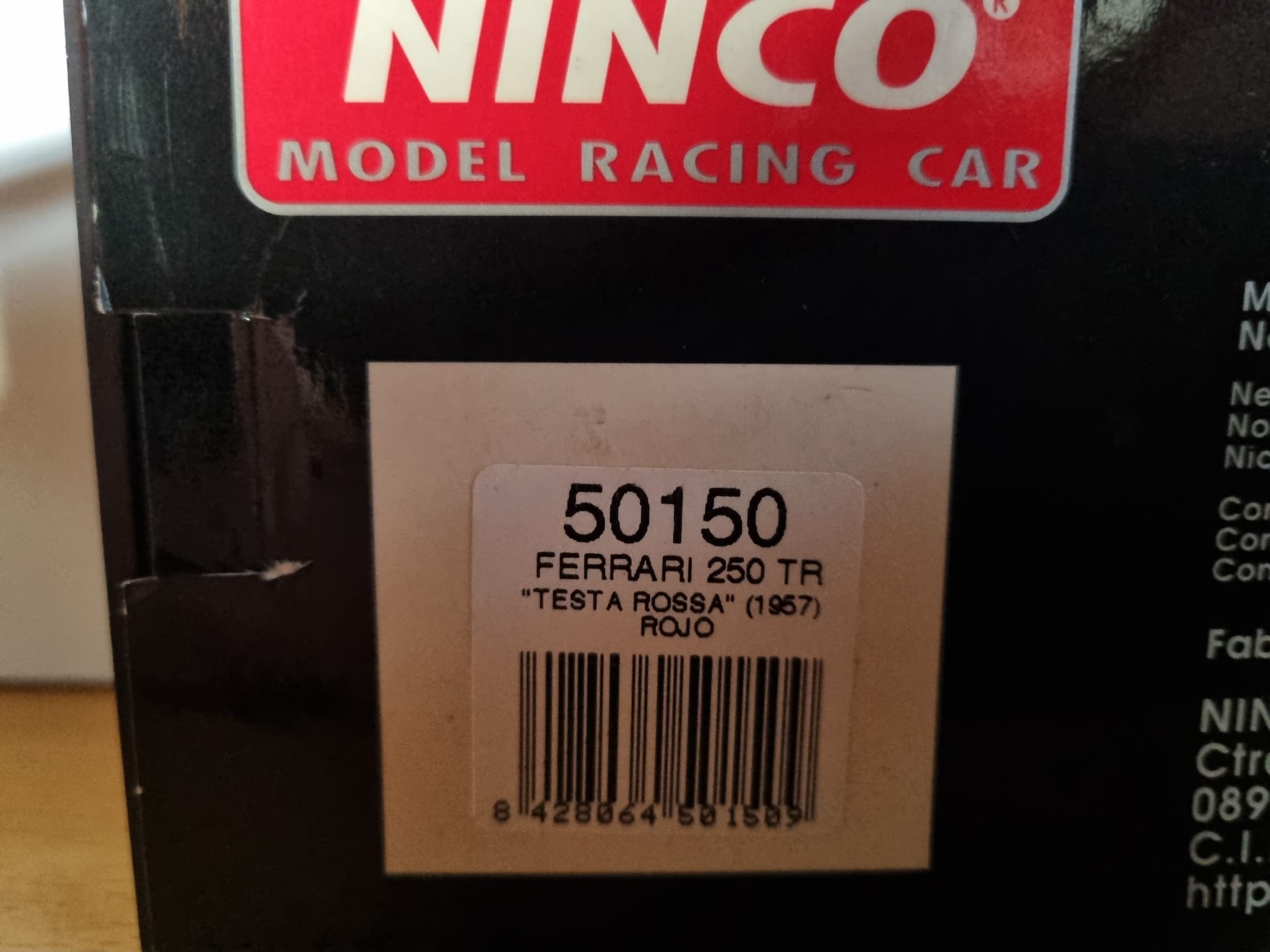 Ninco 50150 Ferrari 250 TR Testarossa Rojo [50150] - 68,00€ : , Comprar ...