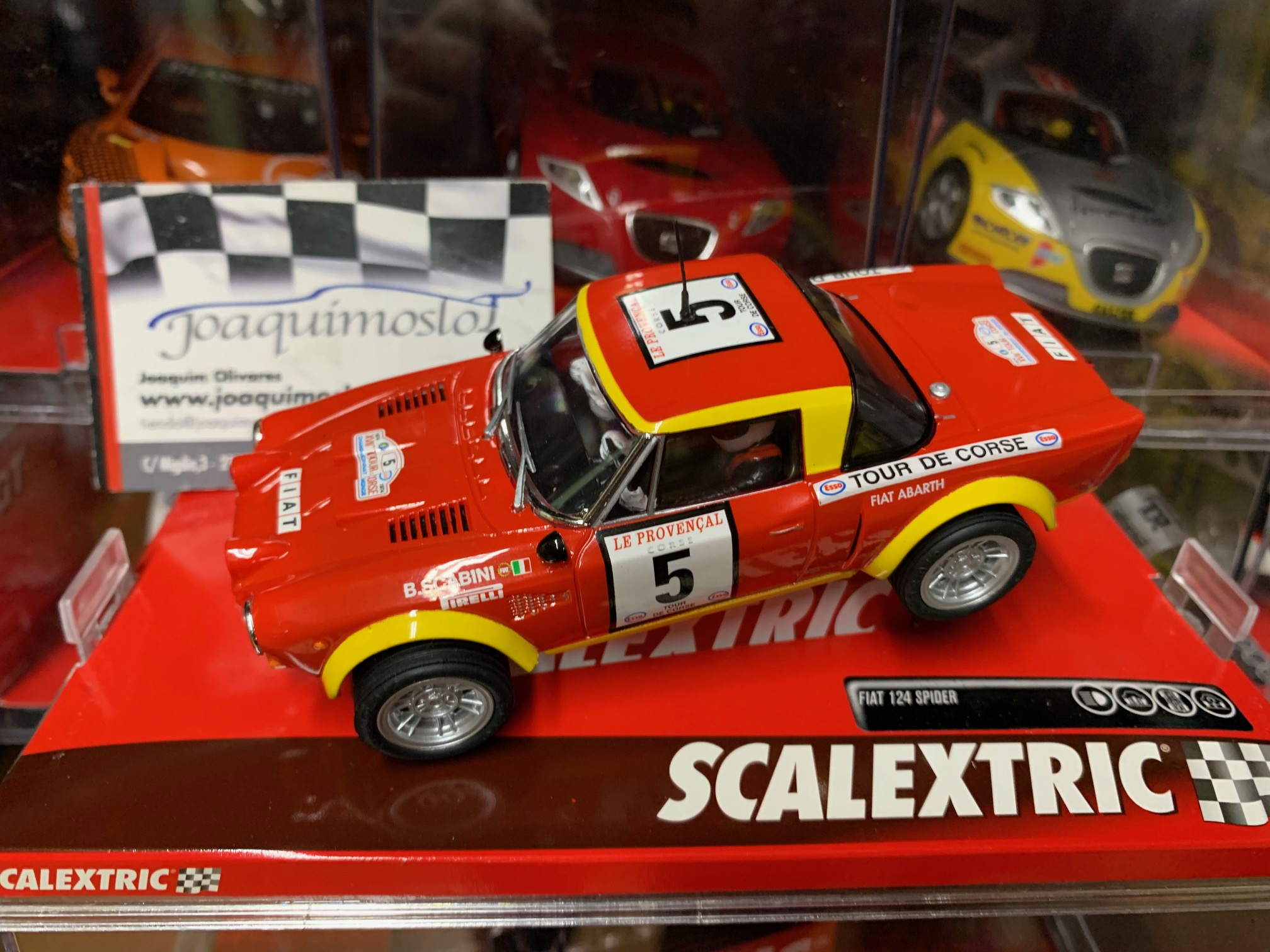Scalextric a10220s300 fiat 124 abarth spider bacchelli-scabini ...