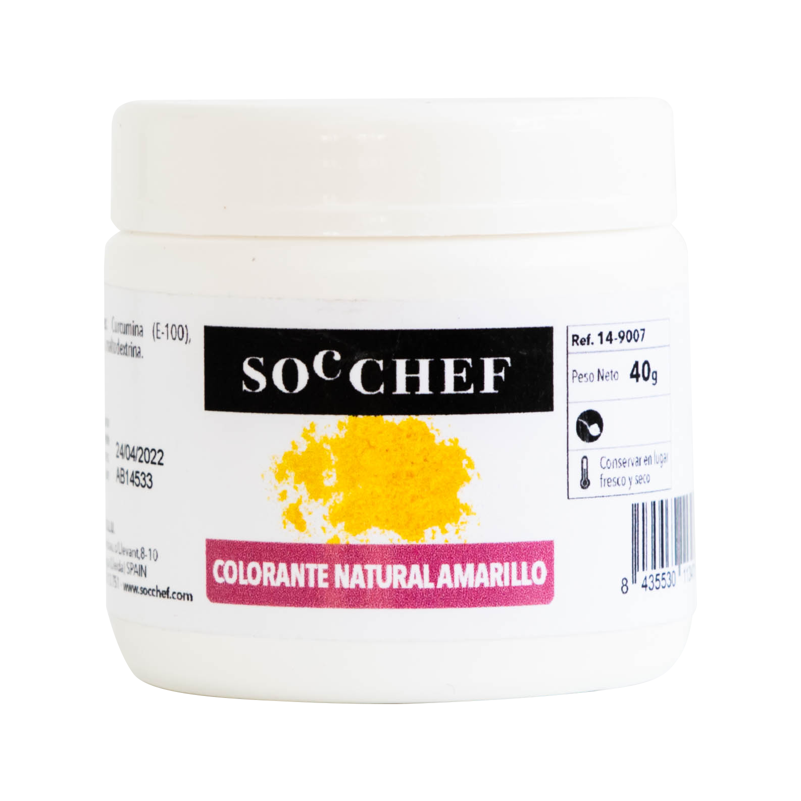 COLORANTE NATURAL AMARILLO 40g [14-9007] : SOC Chef - Productor y ...
