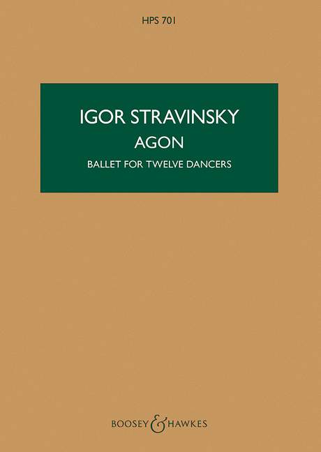 STRAVINSKY I. - AGON - [BOH72546] - 29,64€ : Todonotas: Accesorios ...